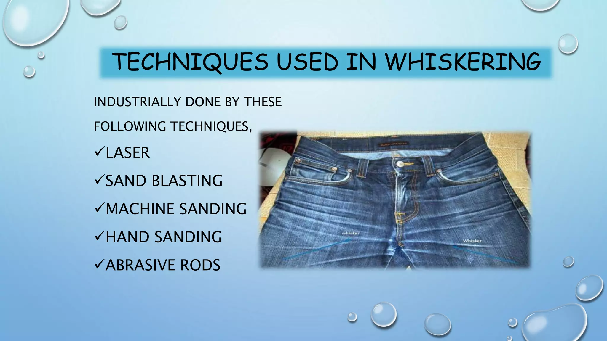 DENIM DRY WASHING PROCESS | PPTX