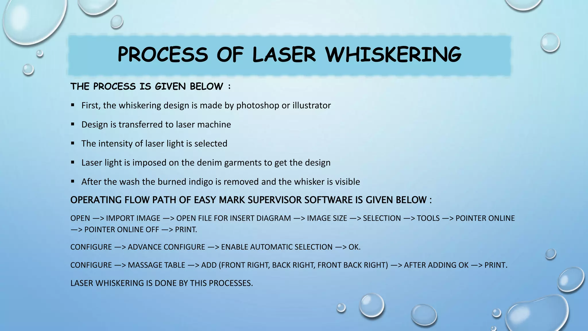 DENIM DRY WASHING PROCESS | PPTX