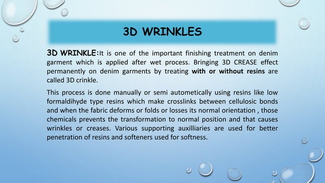 DENIM DRY WASHING PROCESS | PPTX | Needlework | Arts and Crafts