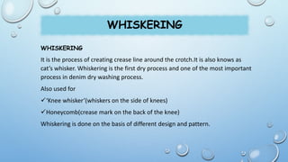 DENIM DRY WASHING PROCESS | PPTX