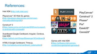 Build HTML5 VR Apps using Intel® XDK | PPTX