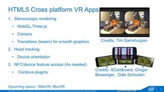 Build HTML5 VR Apps using Intel® XDK | PPTX