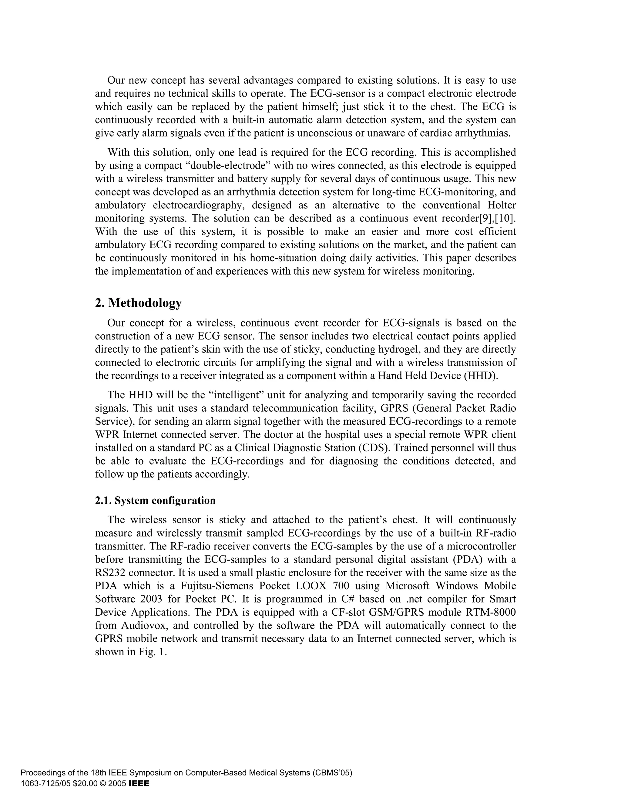 A wearable ecg recording system for continuous arrhythmia | PDF | Heart ...