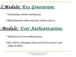 A wearable token system | PPT