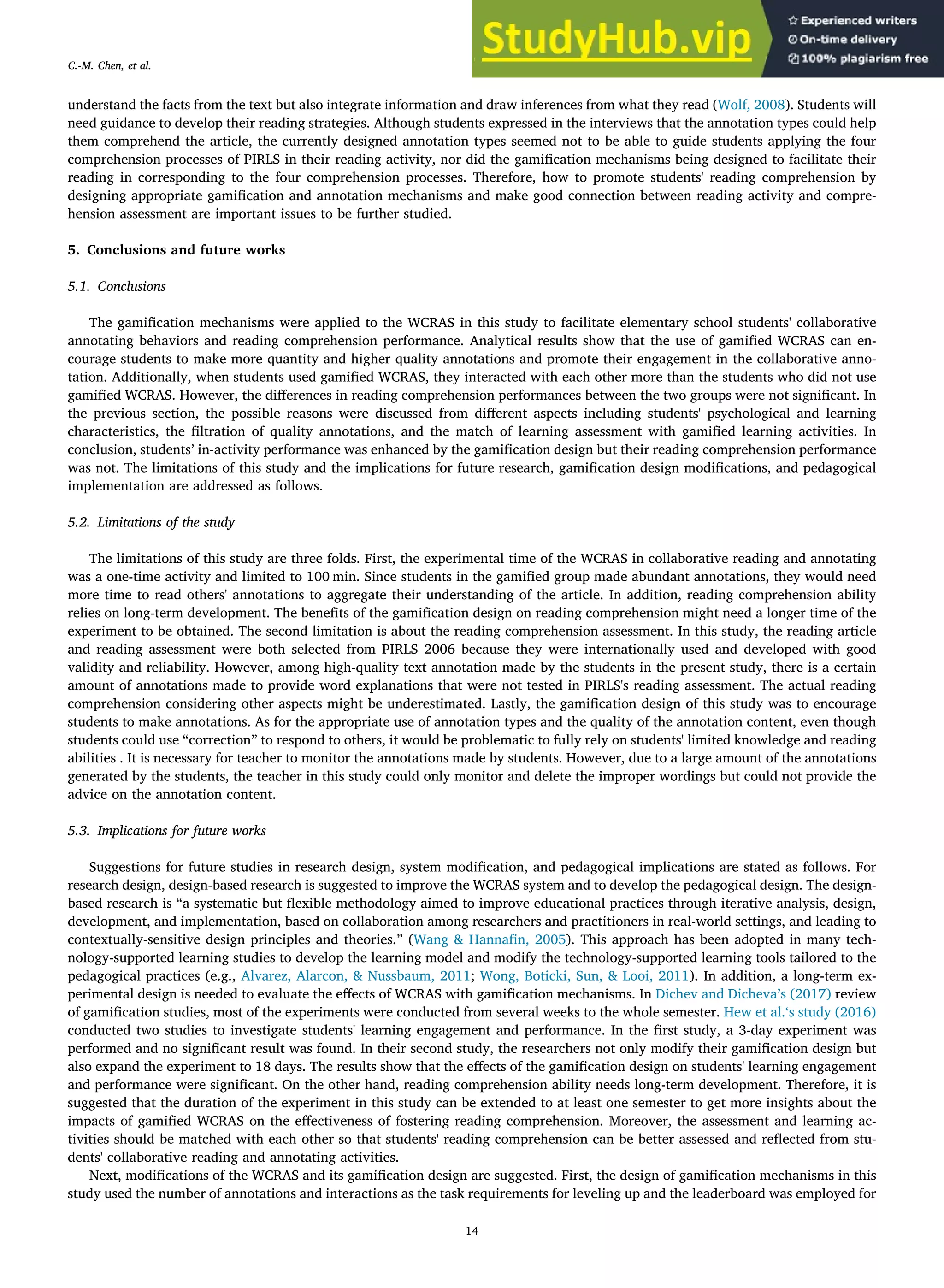 A Web-Based Collaborative Reading Annotation System With Gamification Mechanisms To Improve ...