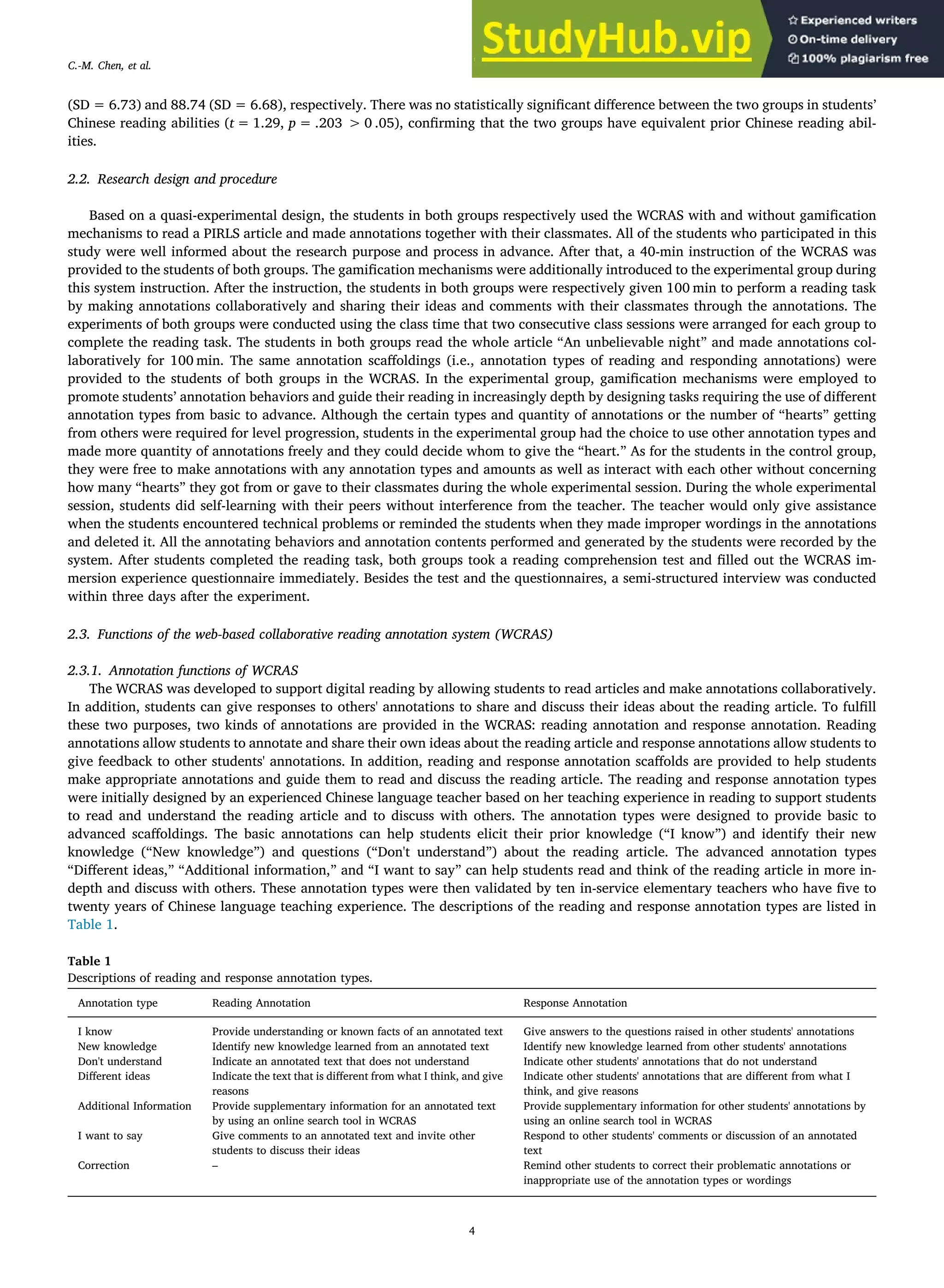 A Web-Based Collaborative Reading Annotation System With Gamification Mechanisms To Improve ...