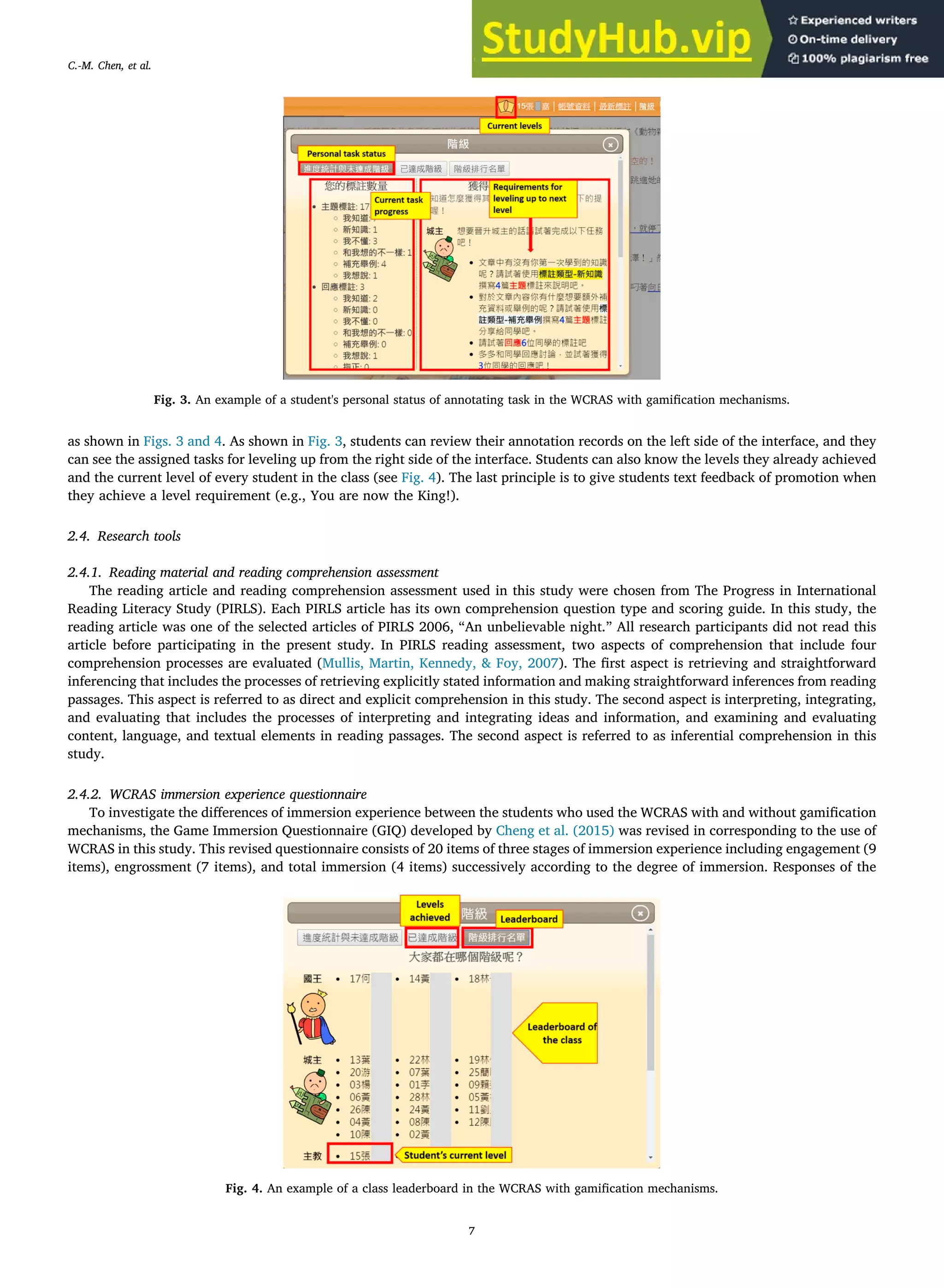 A Web-Based Collaborative Reading Annotation System With Gamification Mechanisms To Improve ...