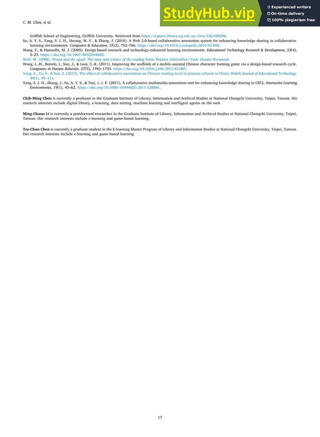 A Web-Based Collaborative Reading Annotation System With Gamification Mechanisms To Improve ...