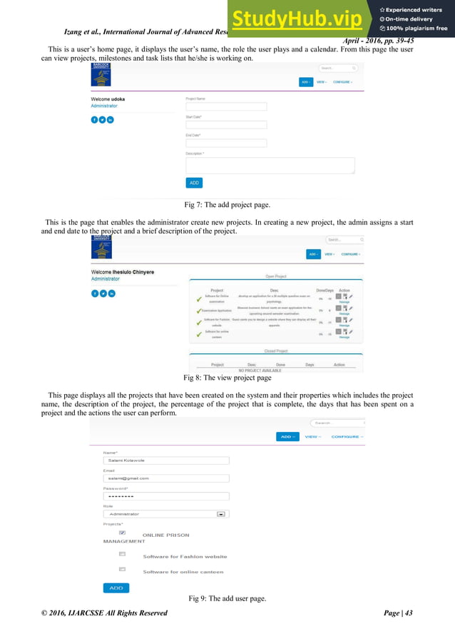 A Web-Based Project Management System | PDF | Computing | Technology & Computing