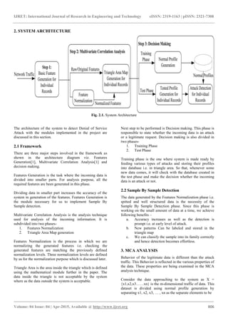 A web application detecting dos attack using mca and tam | PDF