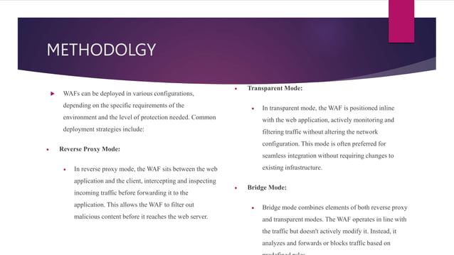 A Web Application Firewall Testing Tool Project 1 Pptx