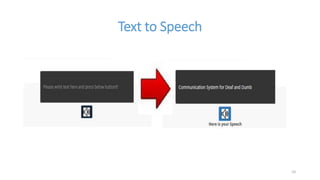 Communication System for Deaf and Dumb(Software System). | PPTX