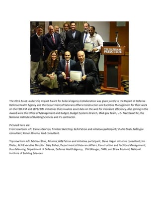 A Week of Federal Asset Management Leadership in Washington, D.C. | PDF