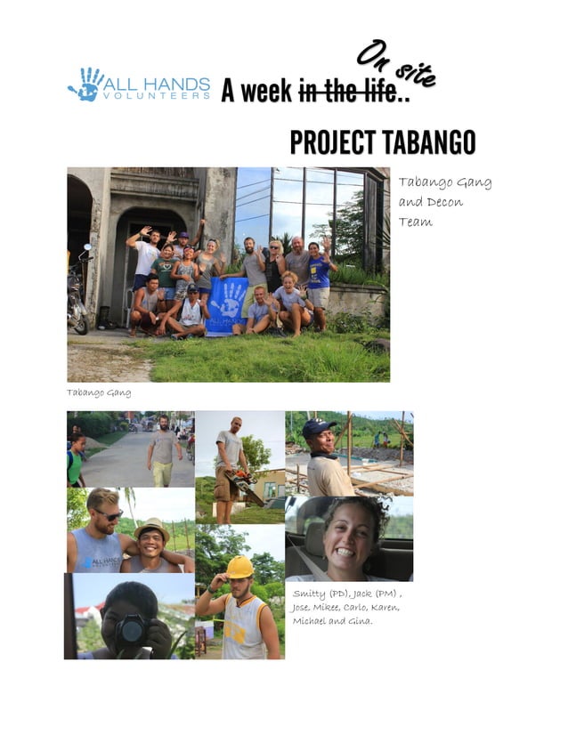A Week On Our Tabango Program In The Philippines | PDF
