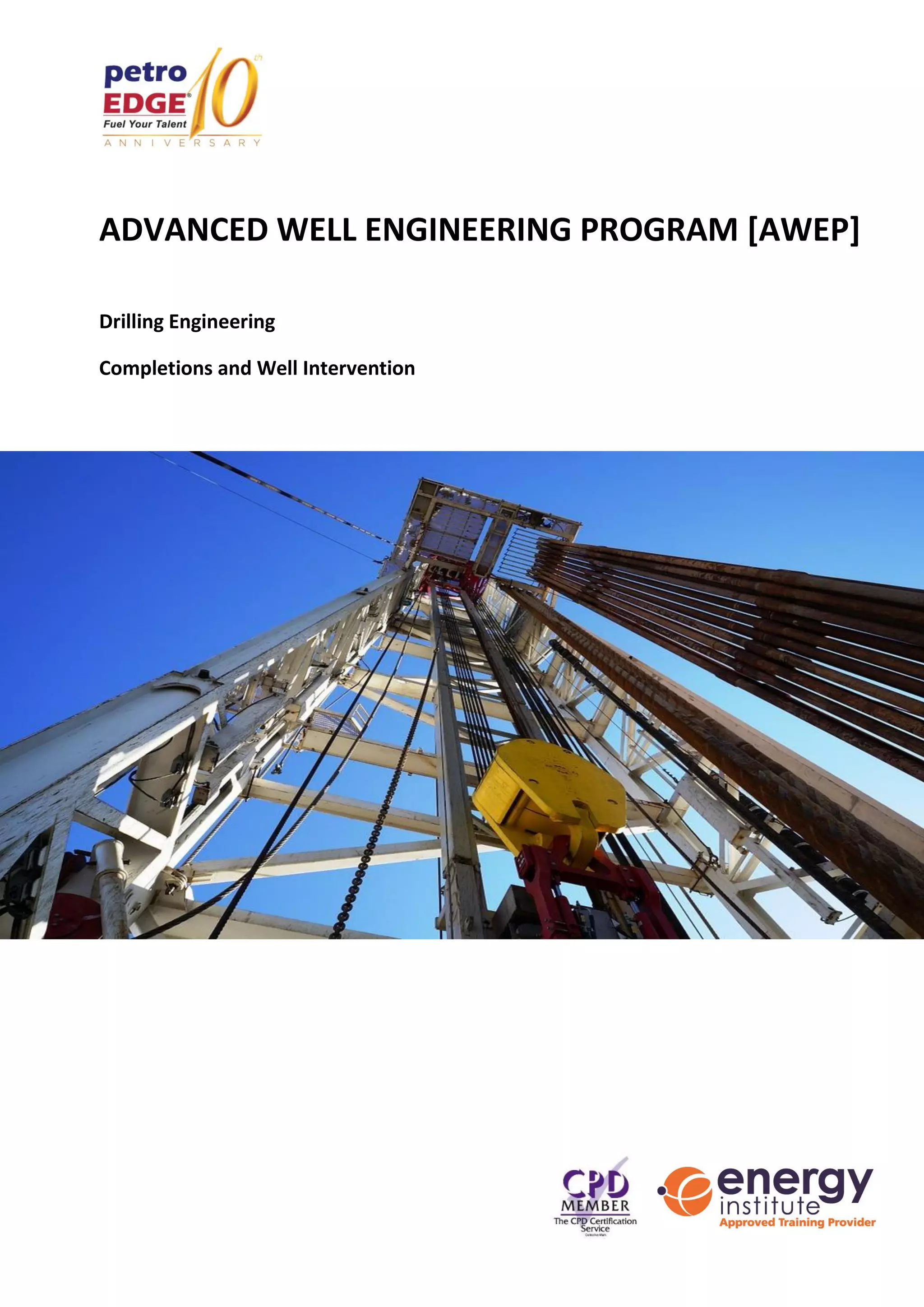 ADVANCED WELL ENGINEERING PROGRAM (AWEP) | PDF