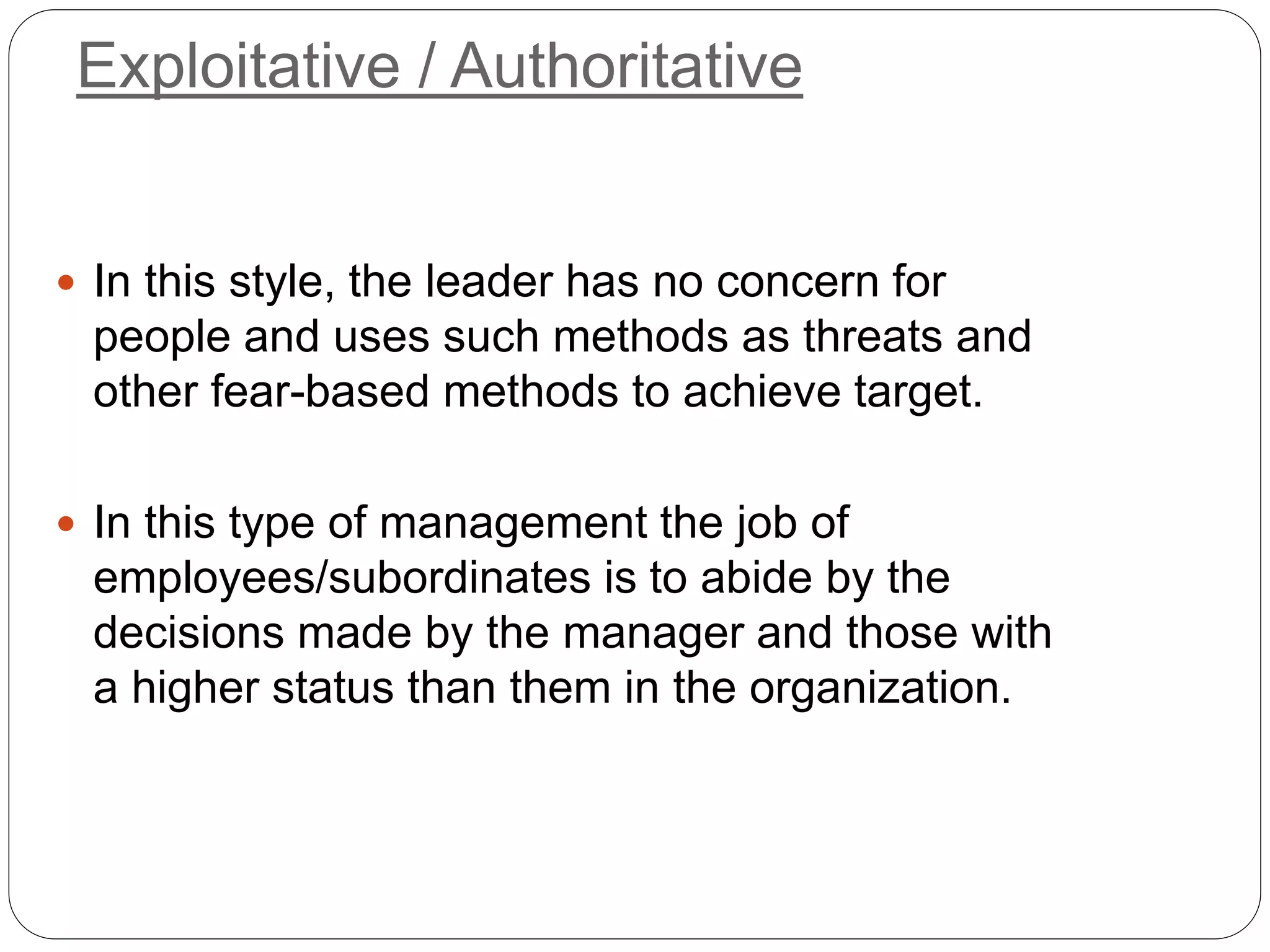 Rensis likert System of Management | PPTX