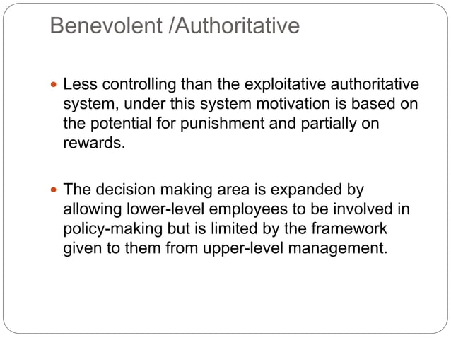 Rensis likert System of Management | PPTX