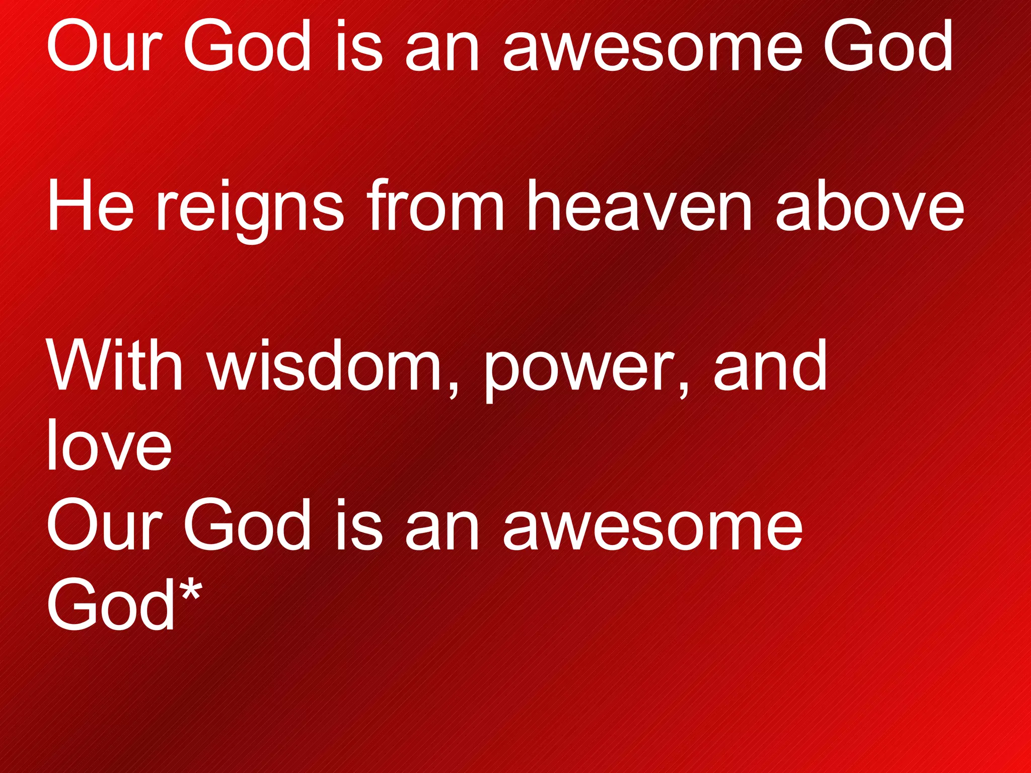 Awesome God | PPT