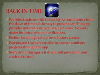 Awesome apps for world history | PPTX | Geography | Science
