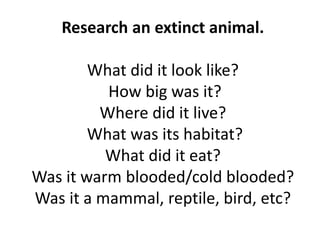 Awesome Extinct Animals | PPT
