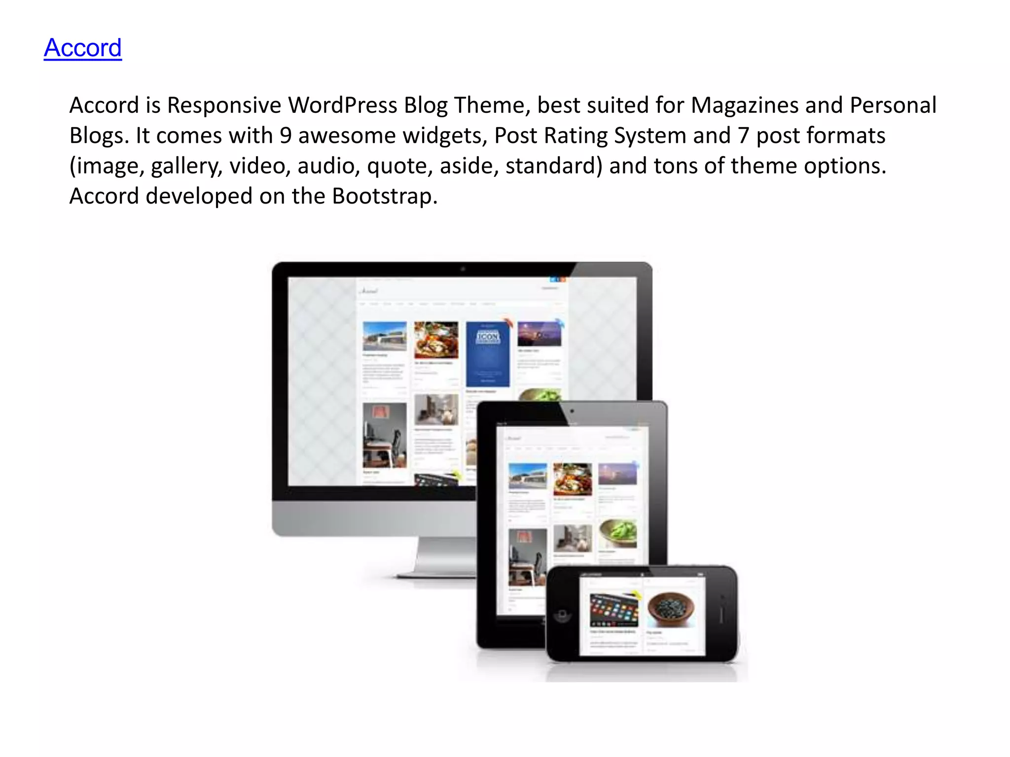 Awesome list of WordPress Bootstrap Themes for Inspiration | PPT