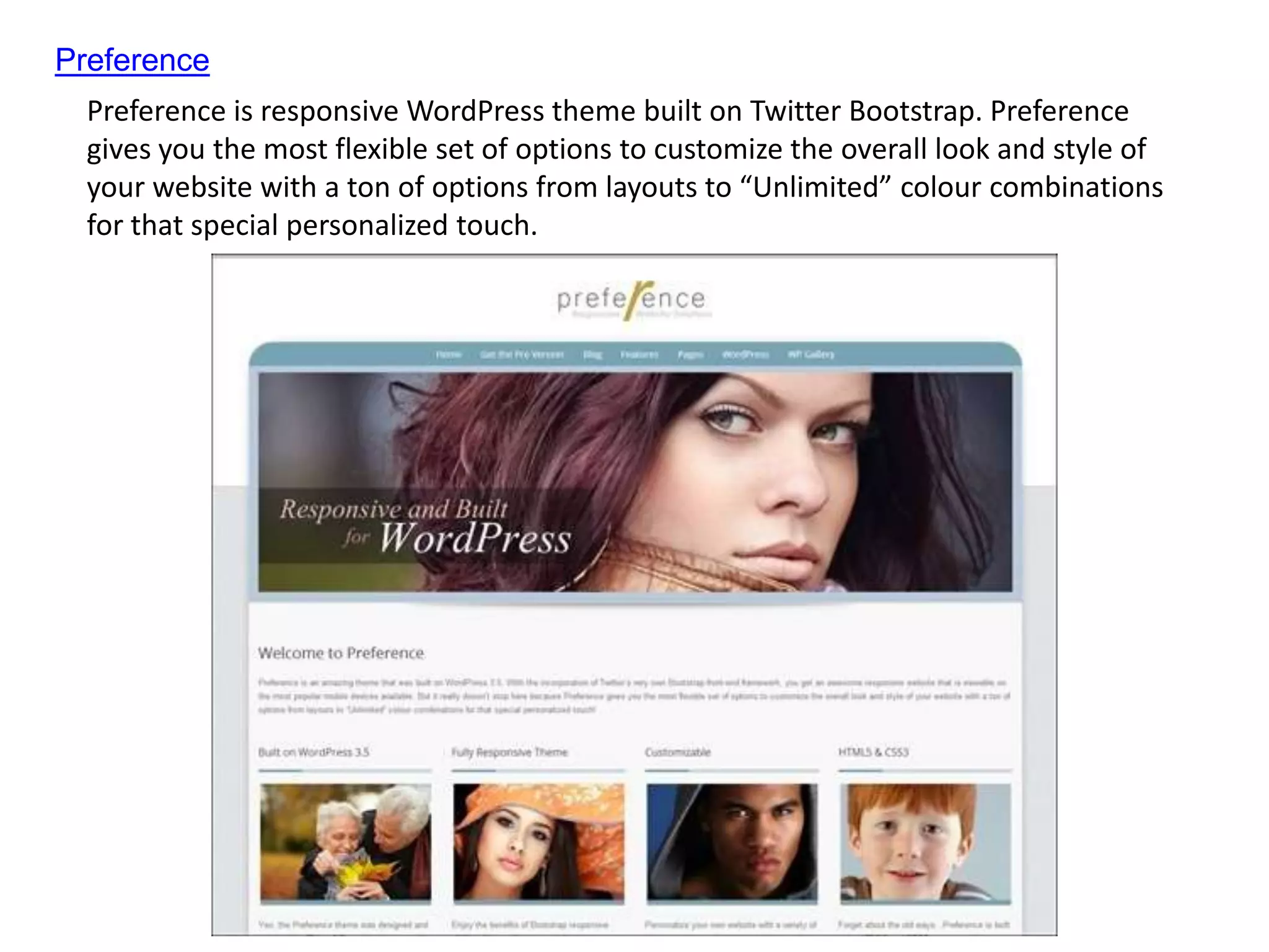Awesome list of WordPress Bootstrap Themes for Inspiration | PPT