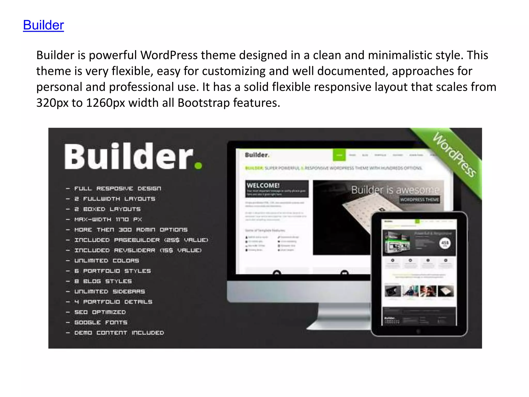 Awesome list of WordPress Bootstrap Themes for Inspiration