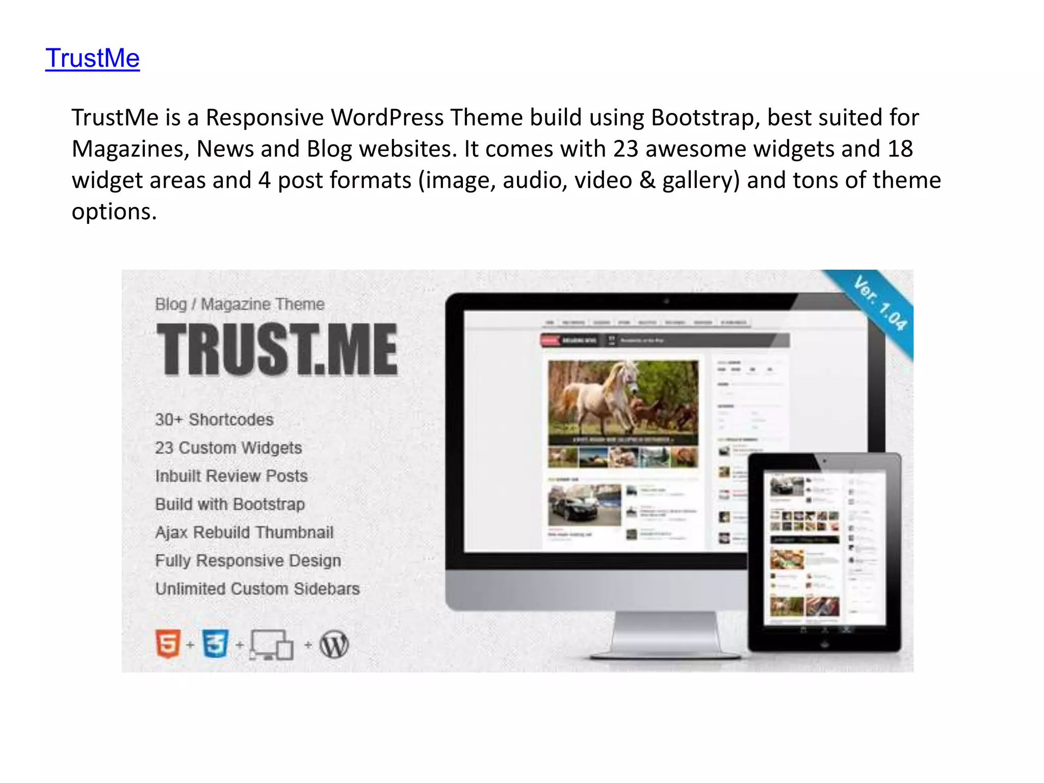 Awesome list of WordPress Bootstrap Themes for Inspiration