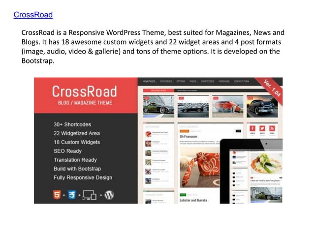 Awesome list of WordPress Bootstrap Themes for Inspiration | PPT