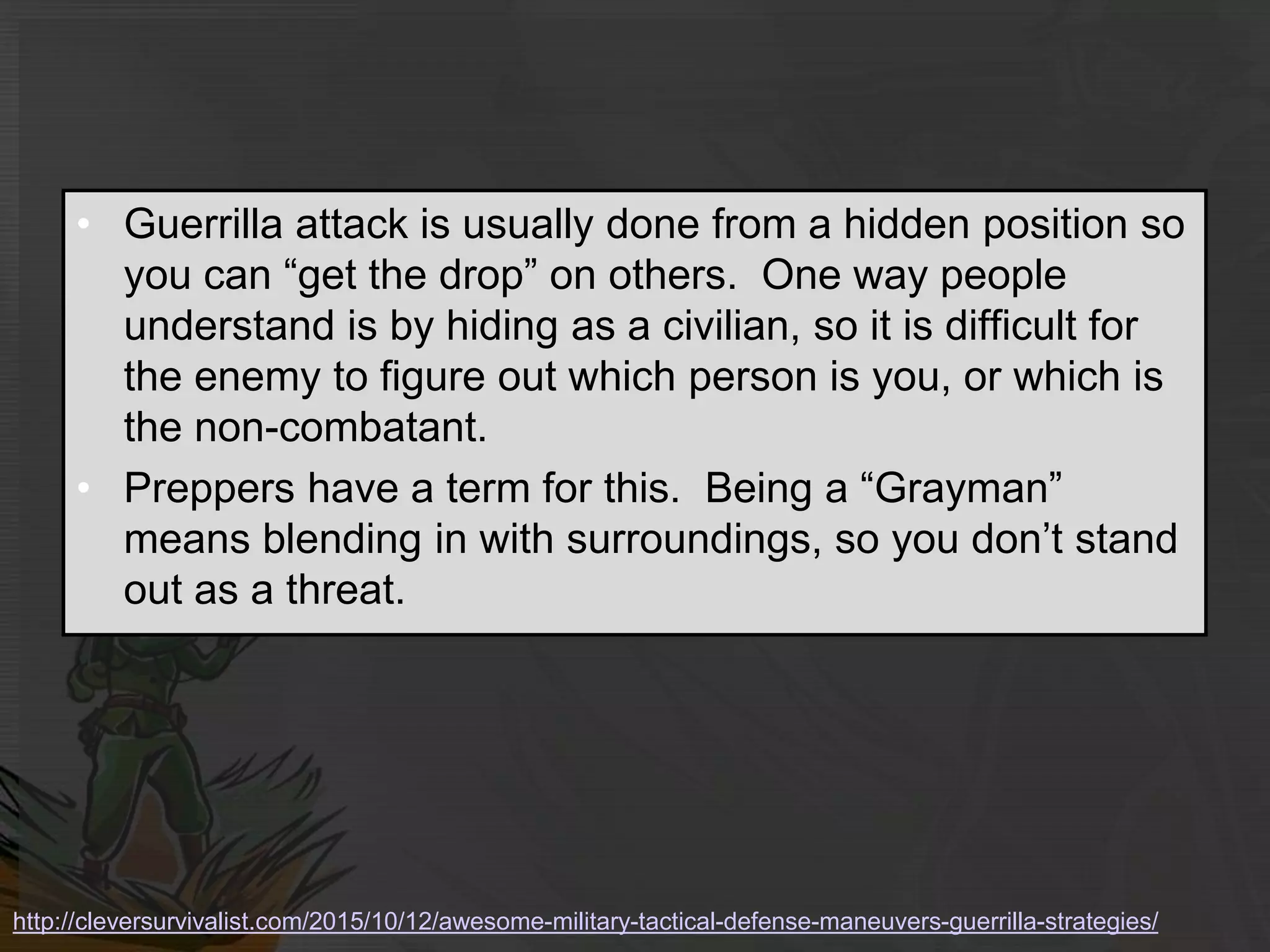 Guerilla Strategies : The Tactical Defense Maneuvers | PPTX