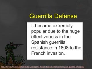 Guerilla Strategies : The Tactical Defense Maneuvers | PPT