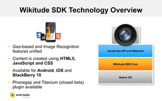The Wikitude SDK and the Wikitude Studio | PPT