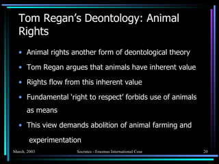 Introduction to Animal Welfare Ethics | PPT
