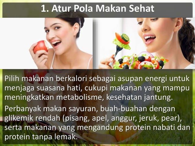 Awet muda dengan pola hidup sehat | PPTX