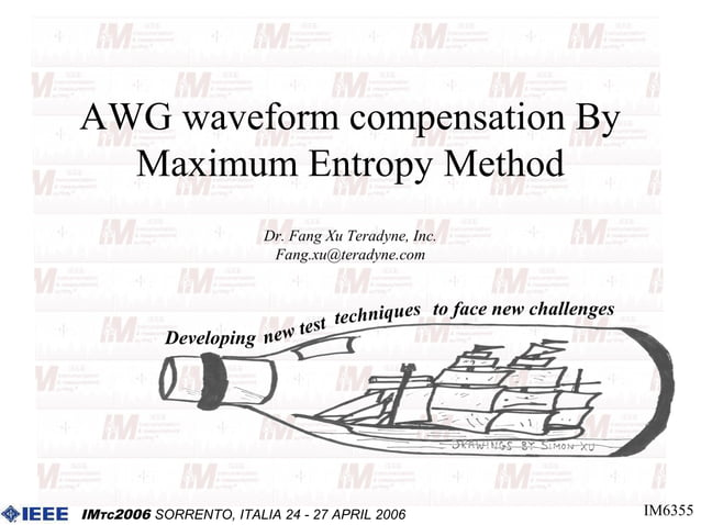 Awg waveform compensation by maximum entropy method | PPT | Digital Audio | Computer Software ...