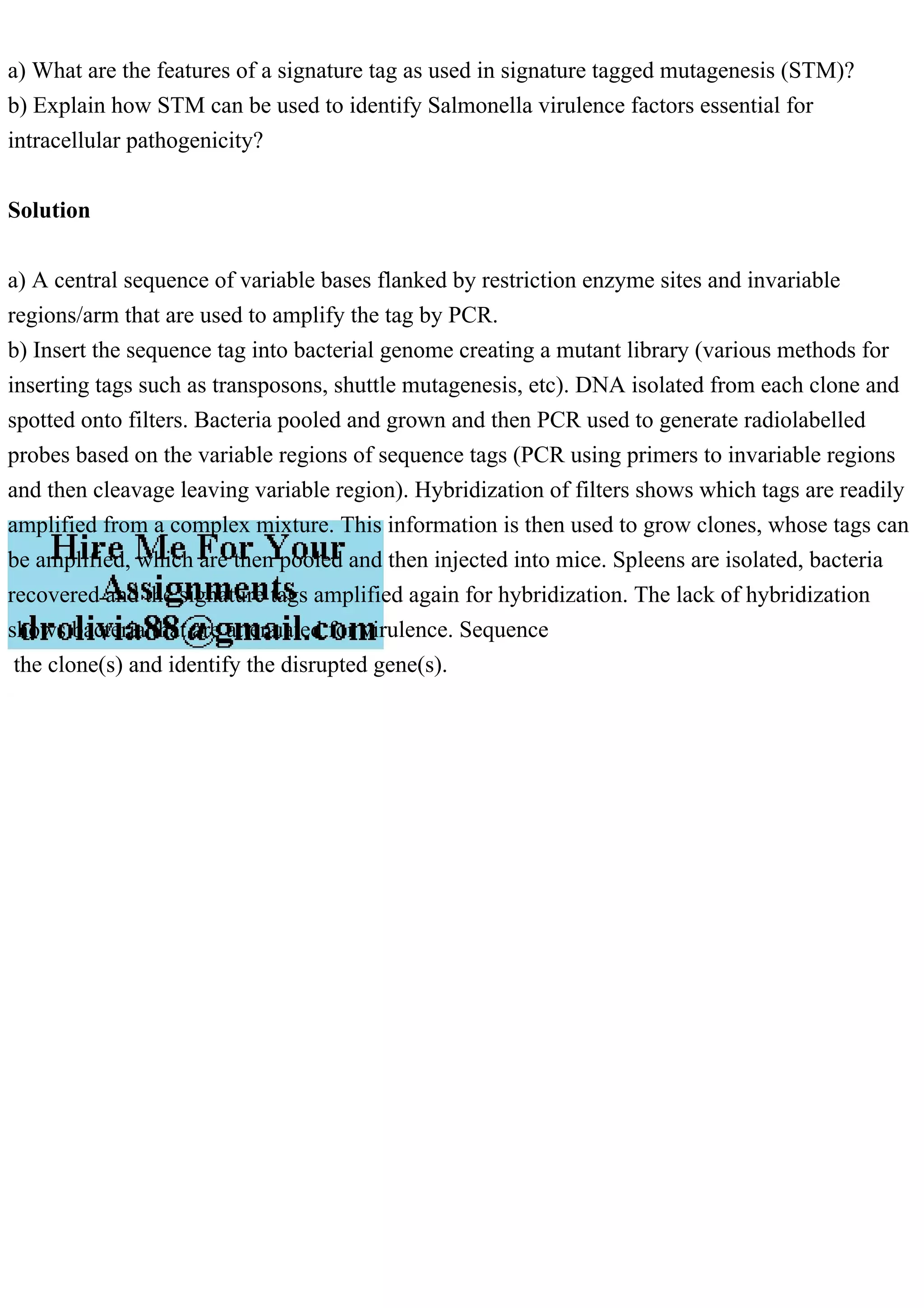 a) What are the features of a signature tag as used in signature tag ...