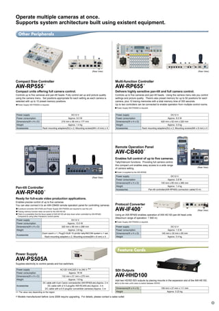 Panasonic AW-HE100E | PDF | Cameras and Camcorders | Consumer Electronics