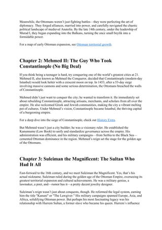 A Whimsical Journey Through Ottoman Splendor: A Brief History of the ...