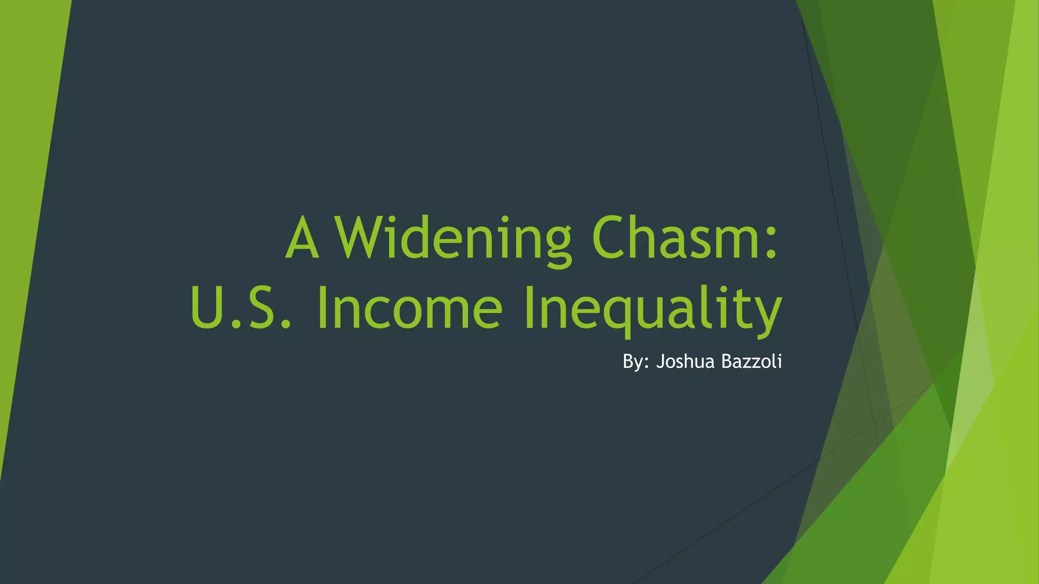A widening chasm | PPT