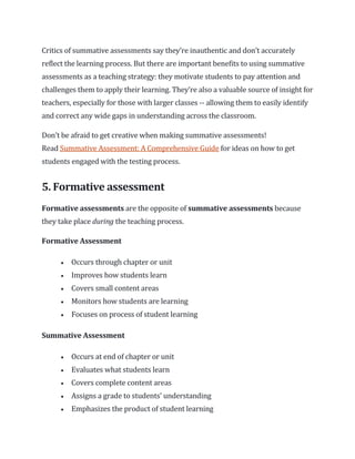 A willingness to bring new teaching strategies into your lesson plan is ...