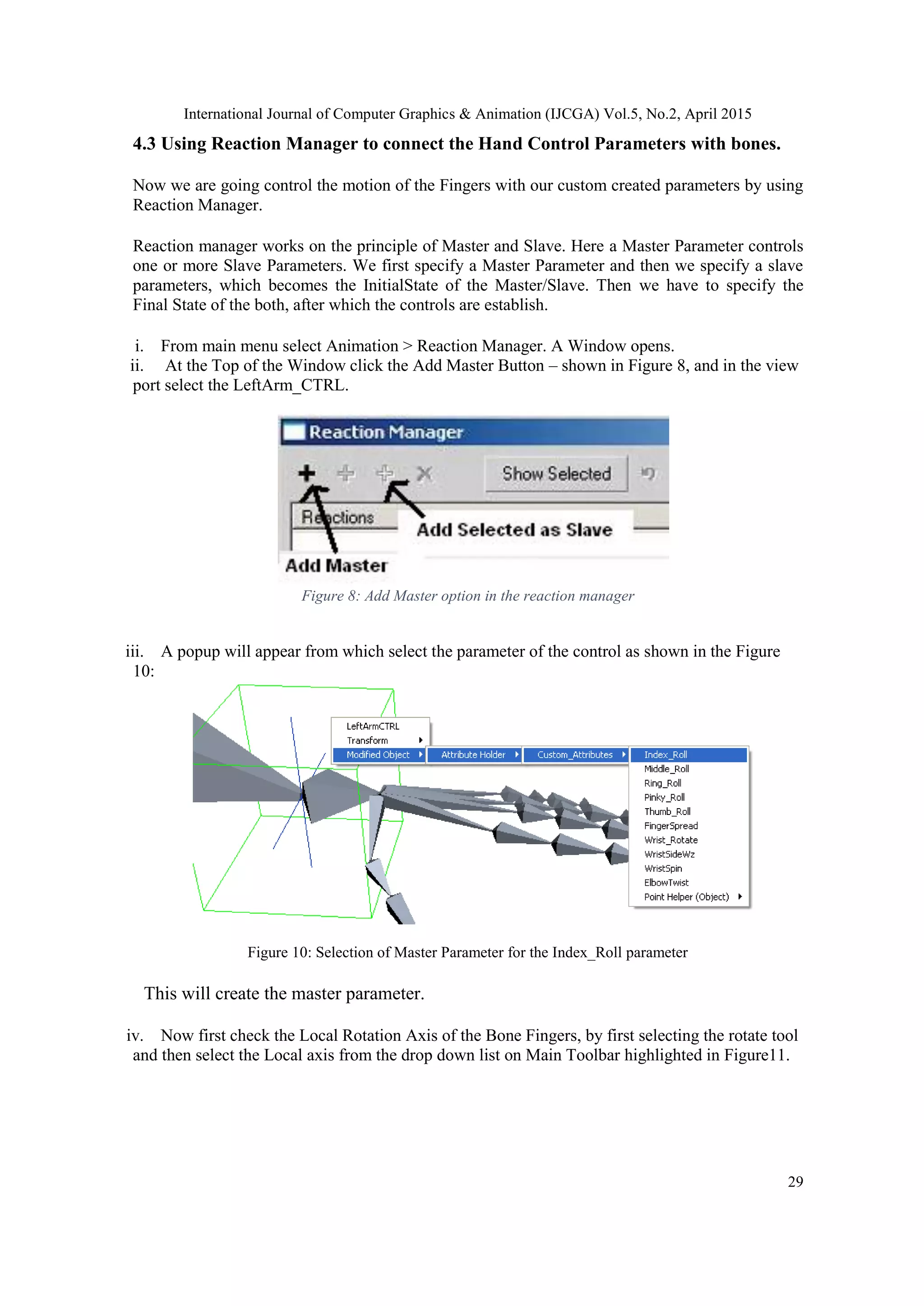 A Wire Parameter and Reaction Manager basedBiped Character Setup and Rigging Technique in 3Ds ...