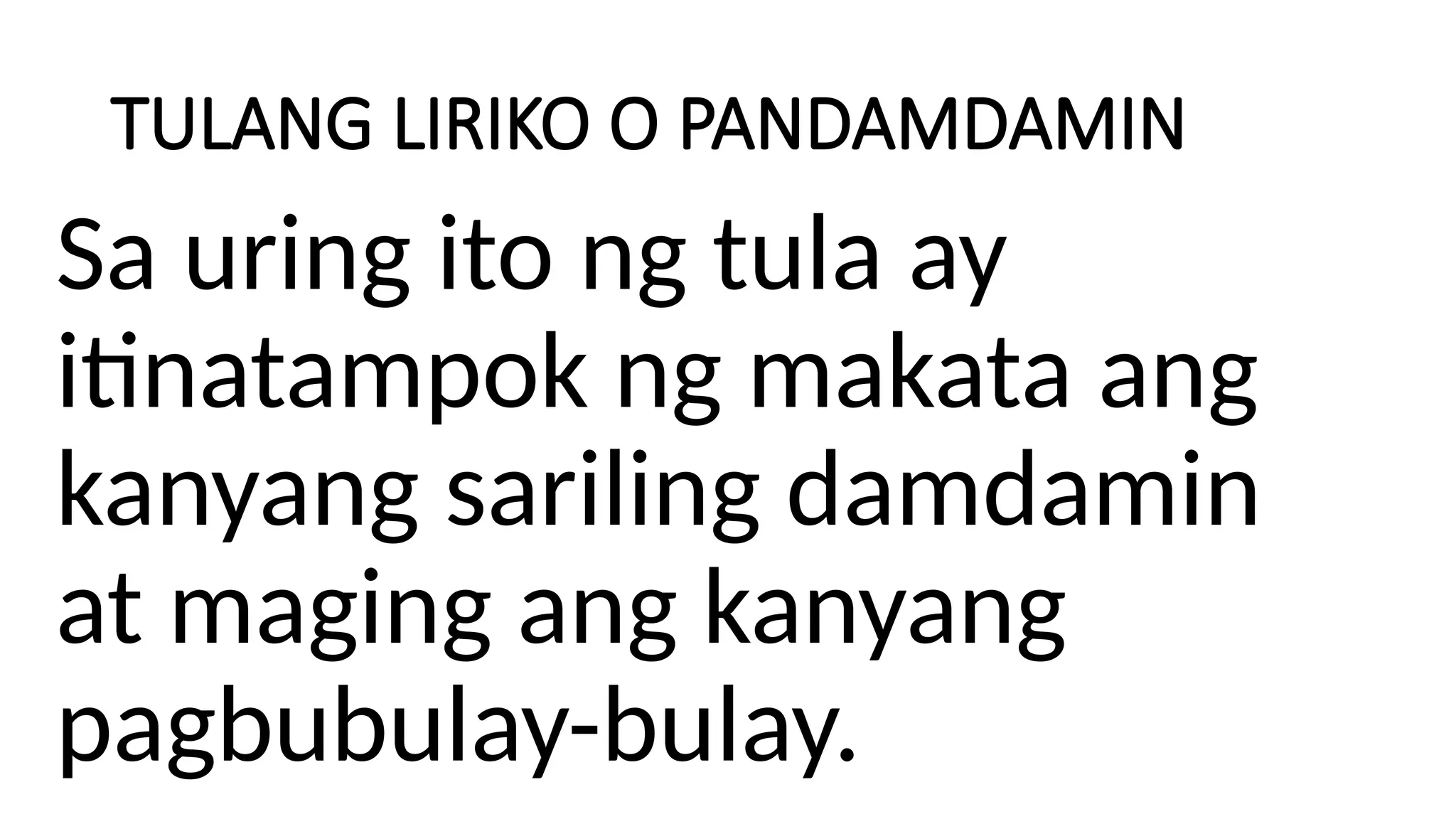 Filipino AWIT, ELEHIYA, AT IBA PANG TULANG.pptx