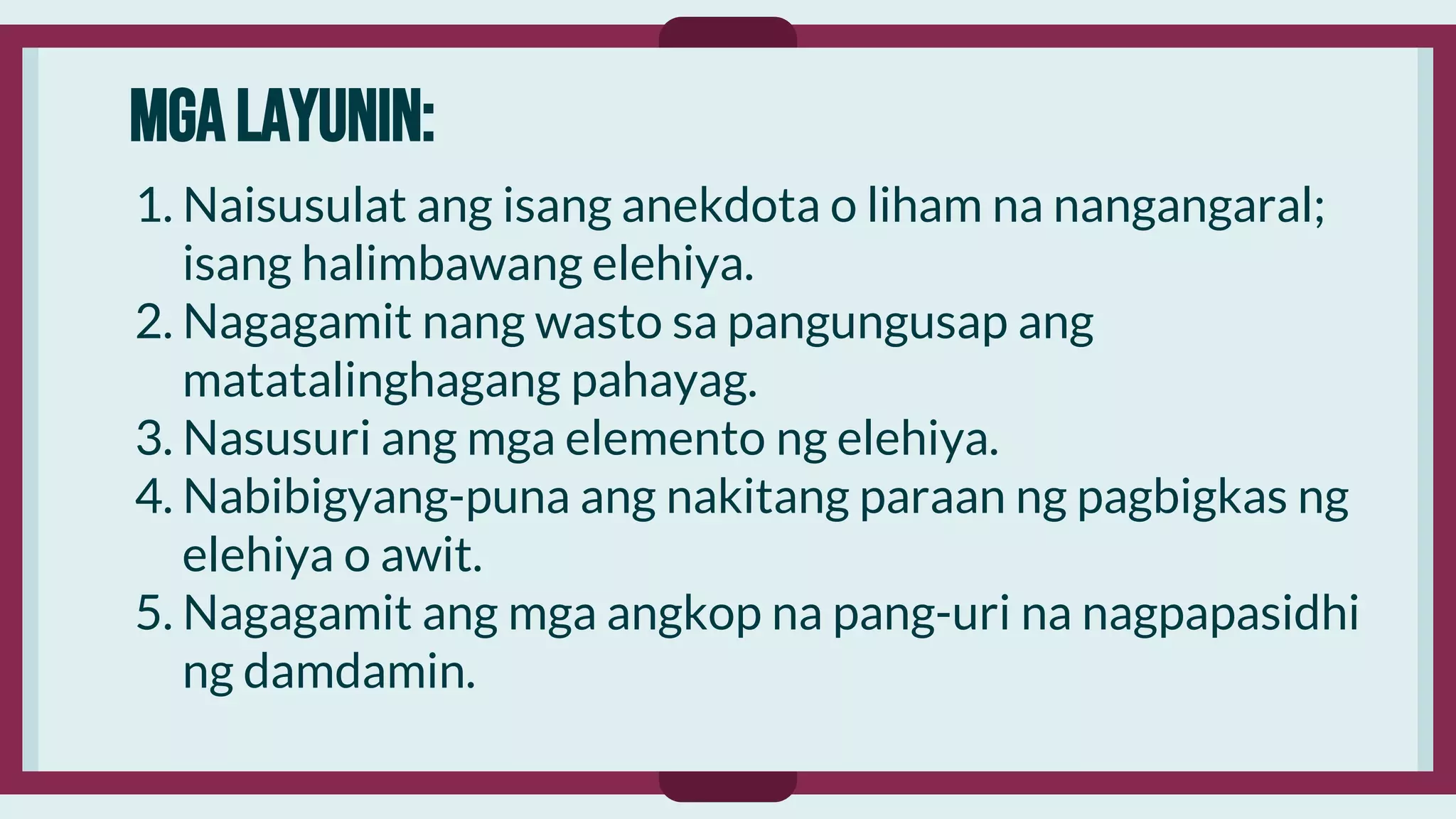 AWIT, ELEHIYA AT IBA PANG TULANG PANDAMDAMIN.pptx