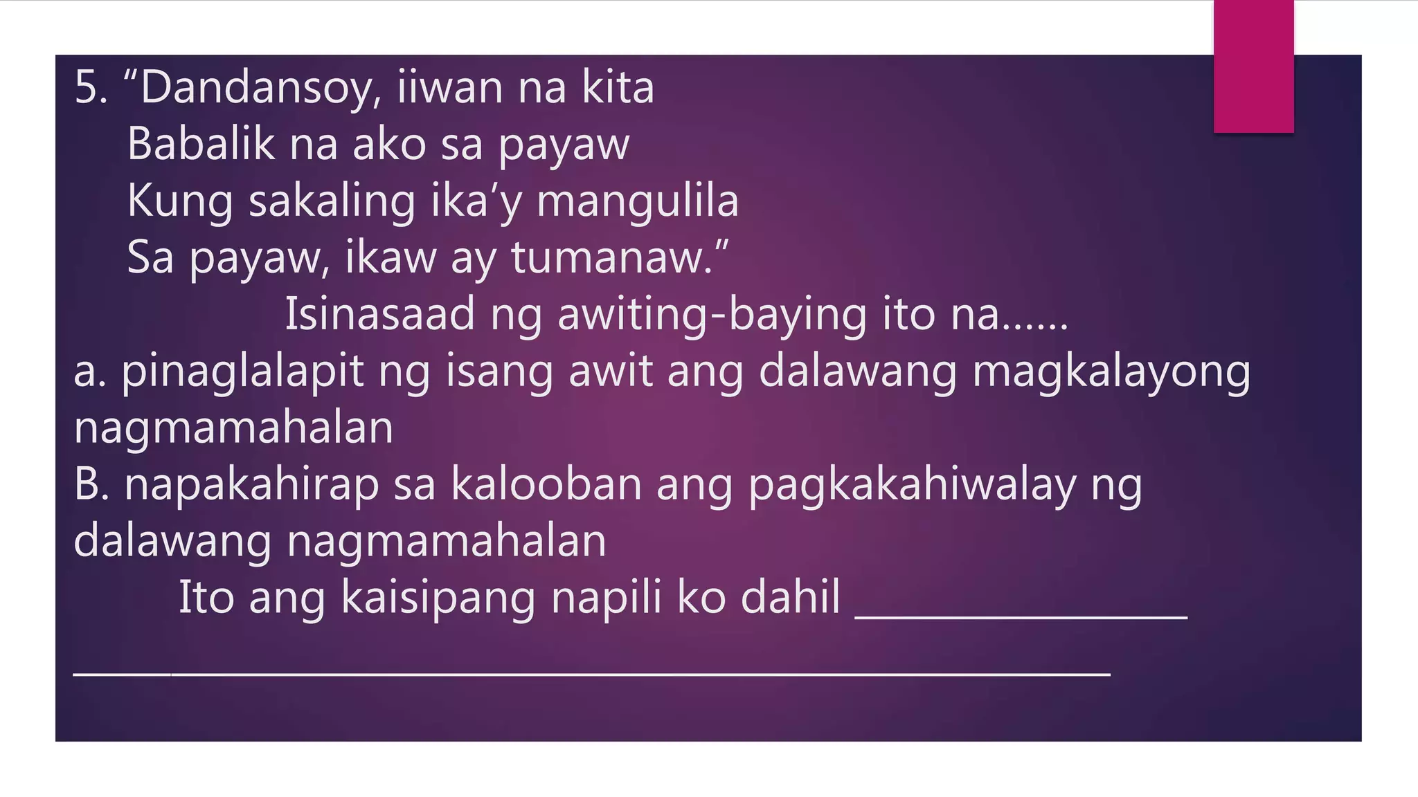Awiting bayan at bulong ng kabisayaan | PPTX
