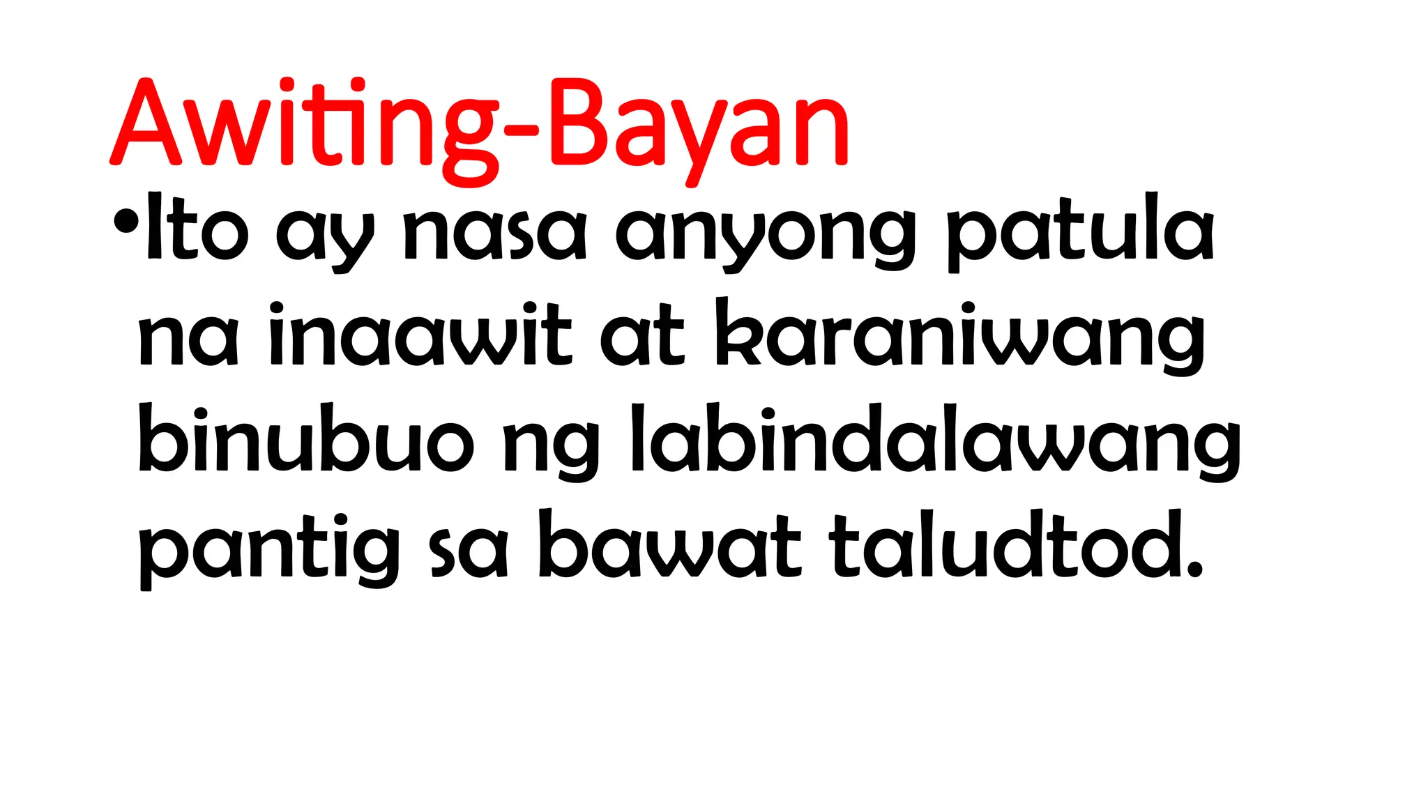 Filipino 7 Awiting-Bayan at Mga Uri Nito.pptx