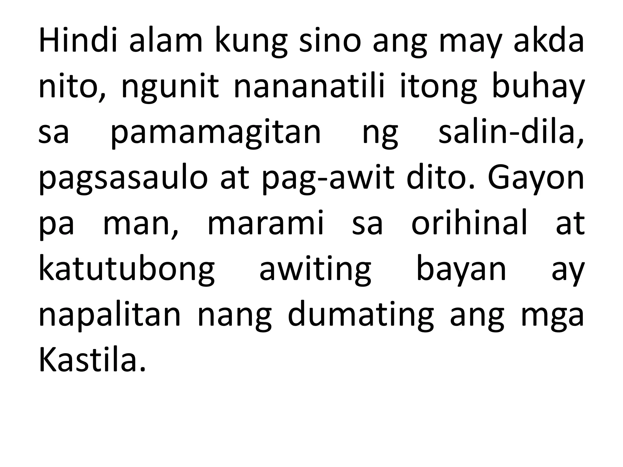 Awiting - Bayan | PPTX