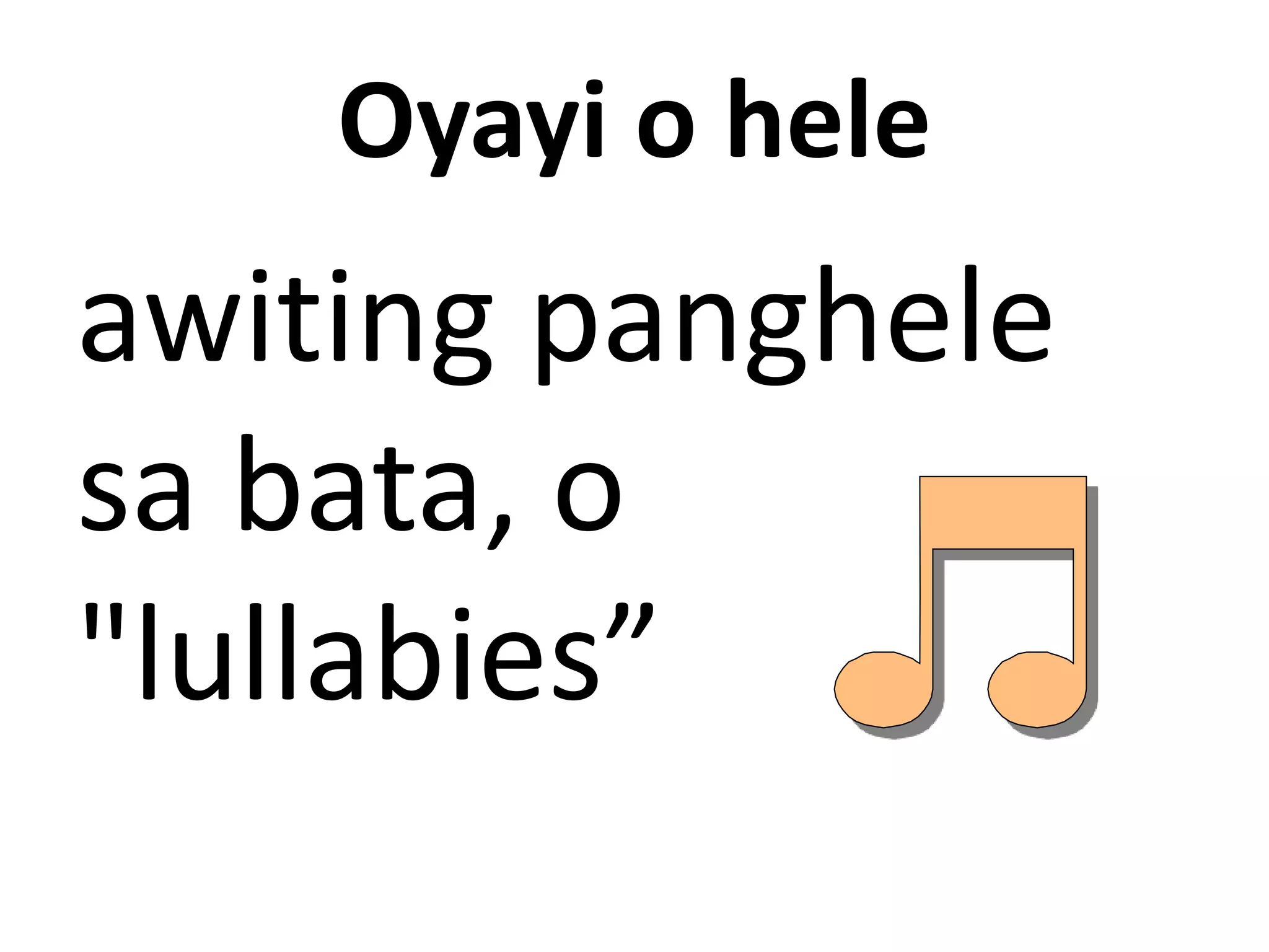 Awiting - Bayan | PPTX