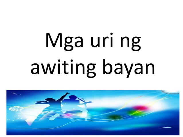 Awiting - Bayan | PPTX