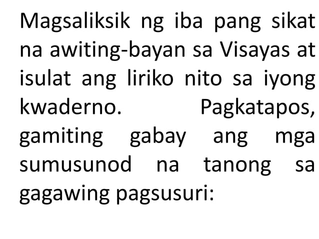 Awiting - Bayan | PPTX