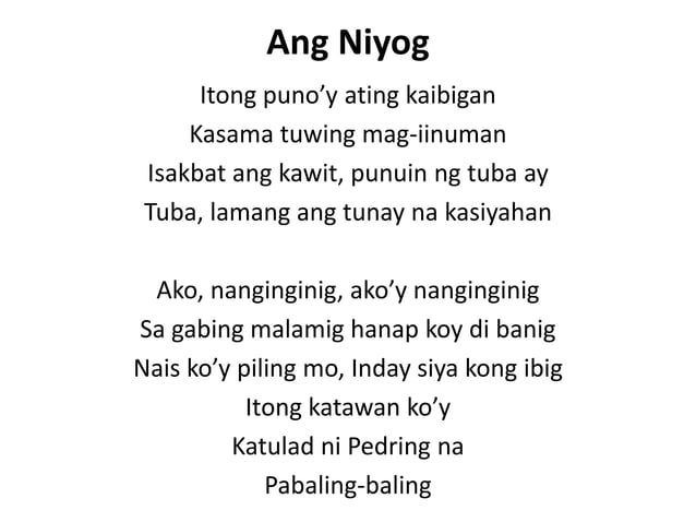 Awiting - Bayan | PPTX